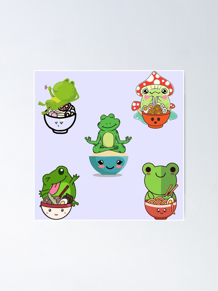 "Kawaii Ramen Frog Pack | kawaii frog ramen Pack | Cute Frog Pack ...
