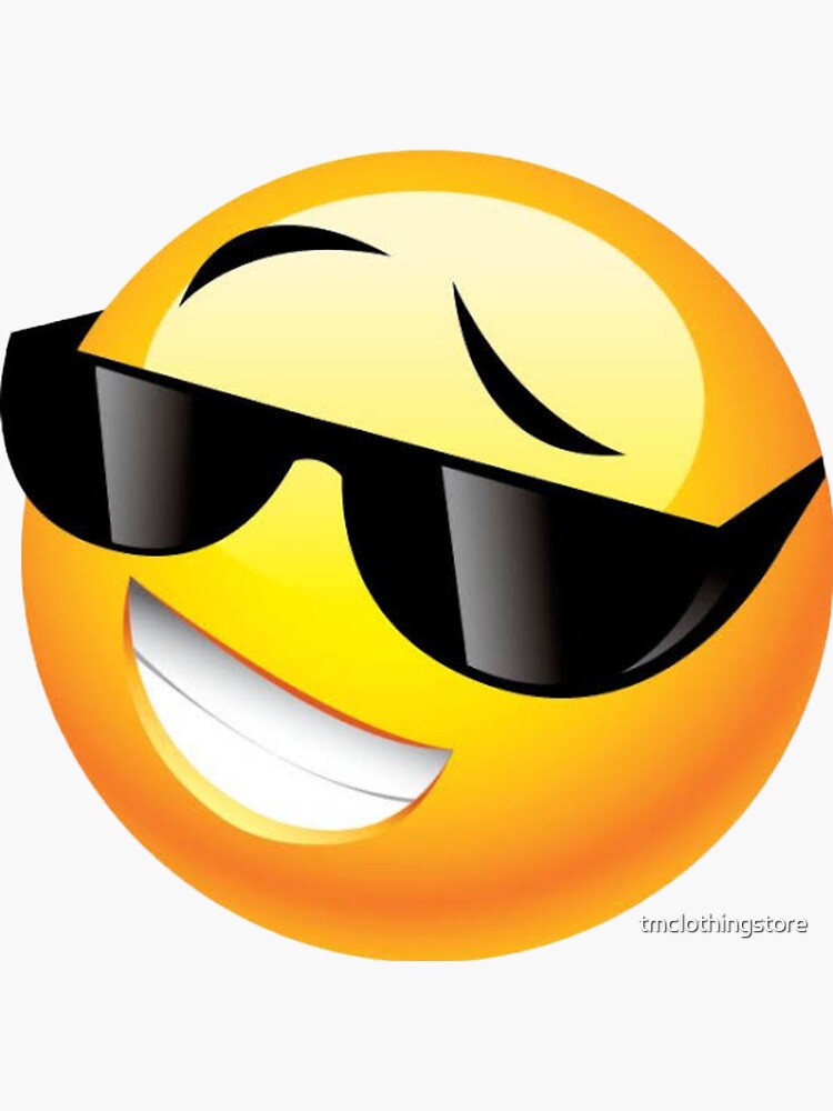 "Cool ? emojis " Sticker for Sale by tmclothingstore | Redbubble