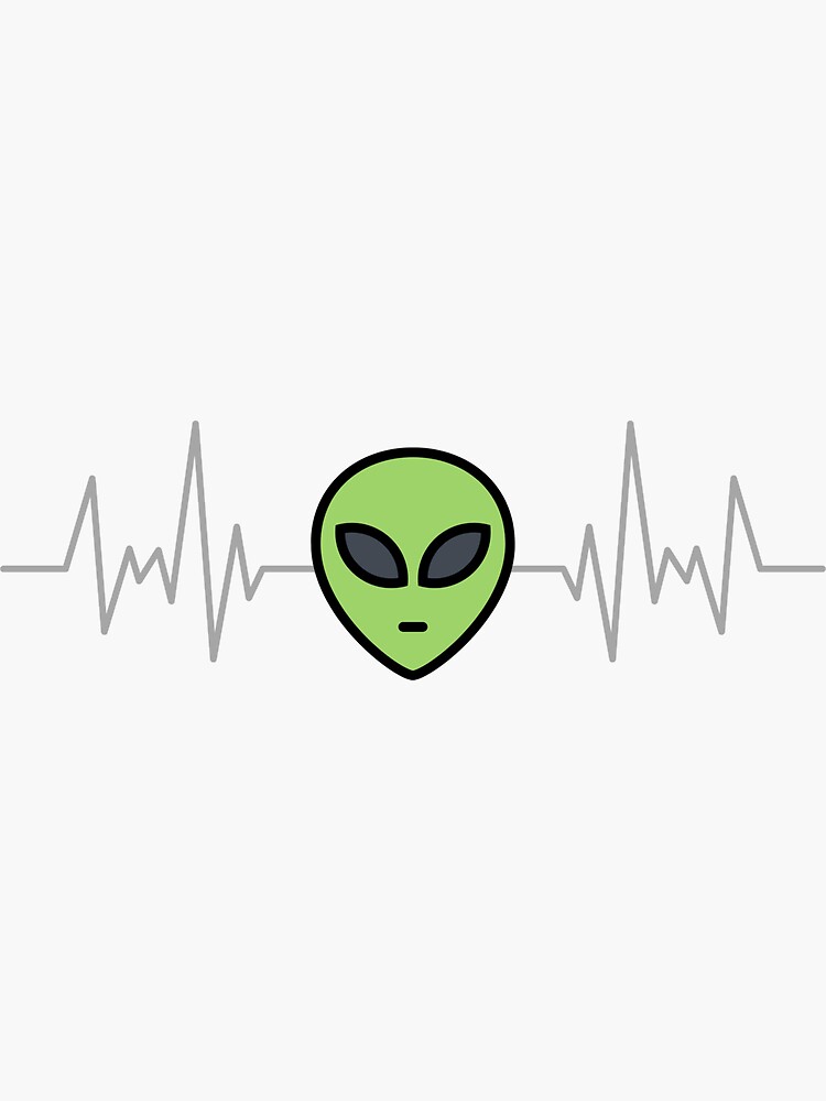 "Alien Heartbeat..." Sticker for Sale by Tsako | Redbubble