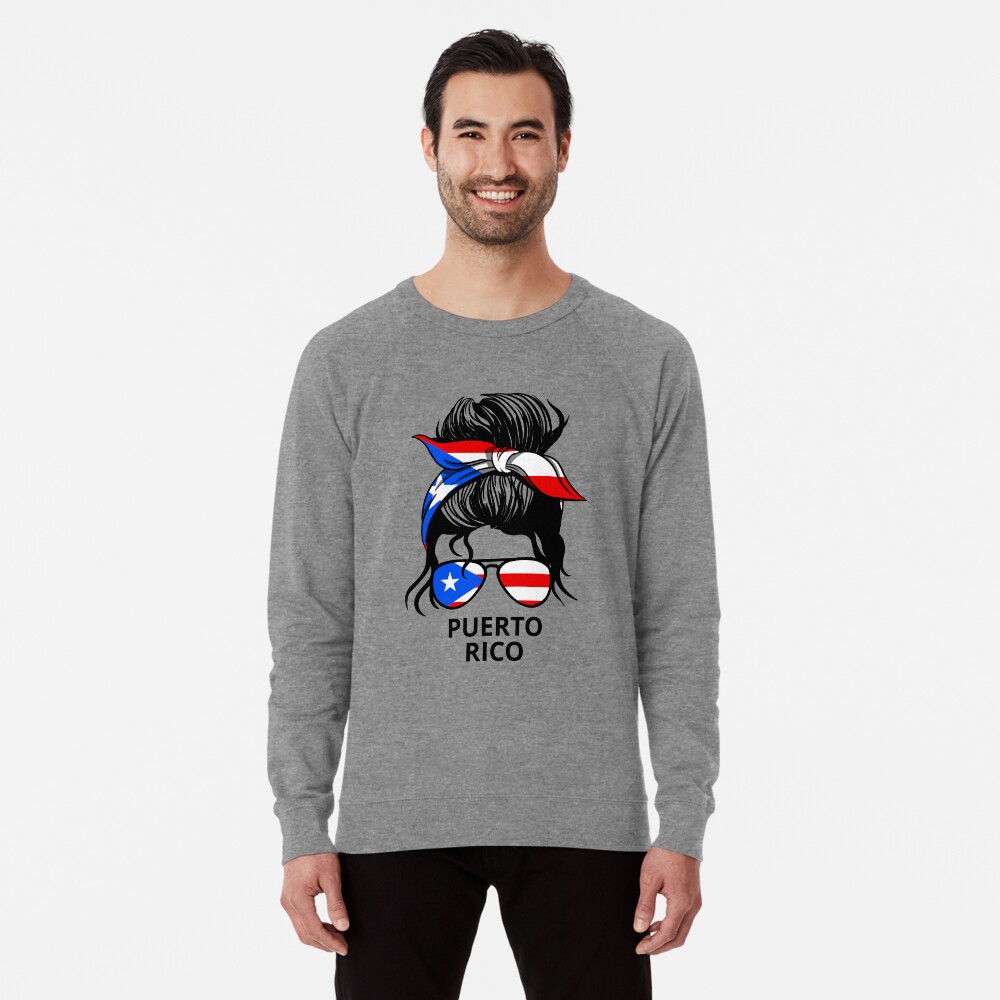 "Puerto Rico Flag - Puerto Rican Woman With Messy Bun I" Poster for ...