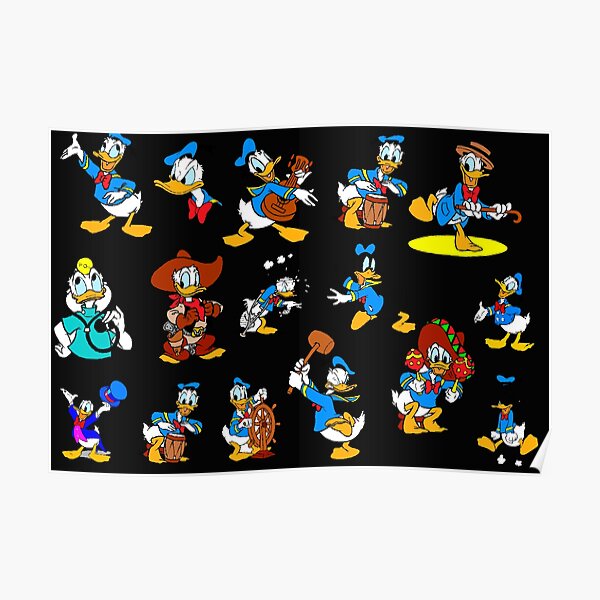 "Donald duck" Poster for Sale by Maskan | Redbubble
