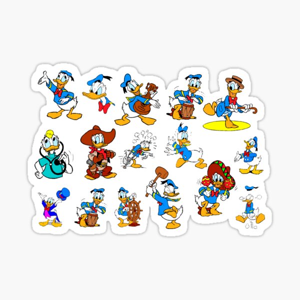 "Donald duck" Sticker for Sale by Maskan | Redbubble