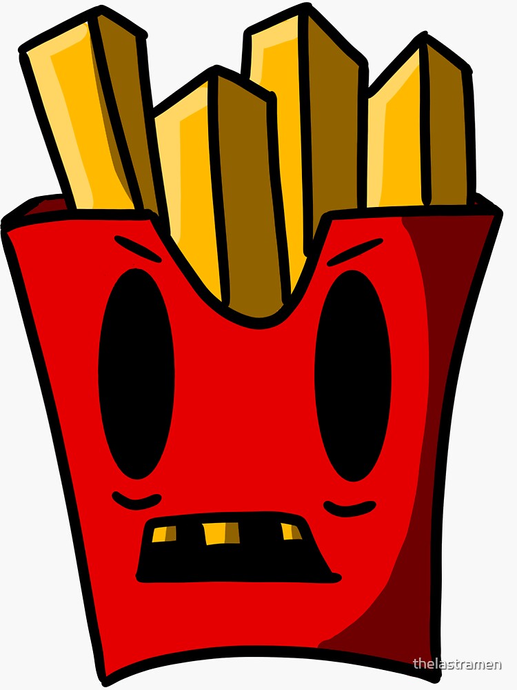"Zombie Fries" Sticker for Sale by thelastramen | Redbubble