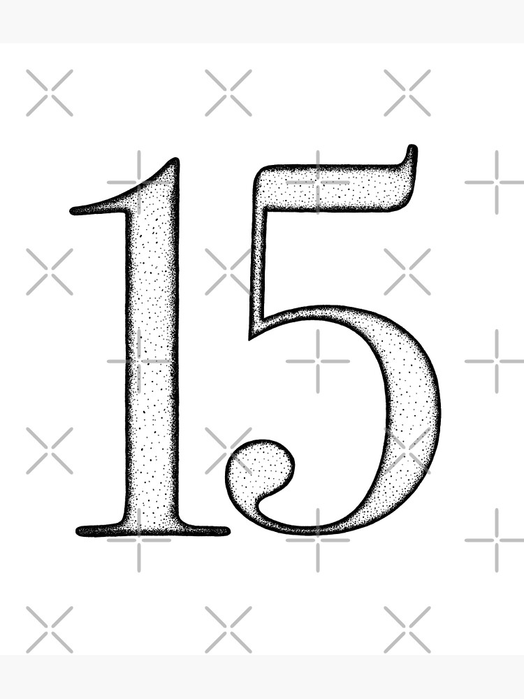 "Dotart/Dotwork illustration of Number 15" Poster by MagnetitaBySil ...