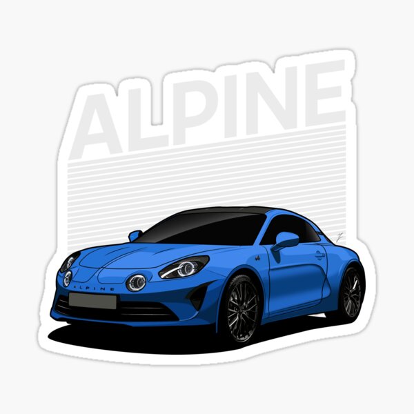 "Alpine A110" Sticker for Sale by IchigoDesign | Redbubble