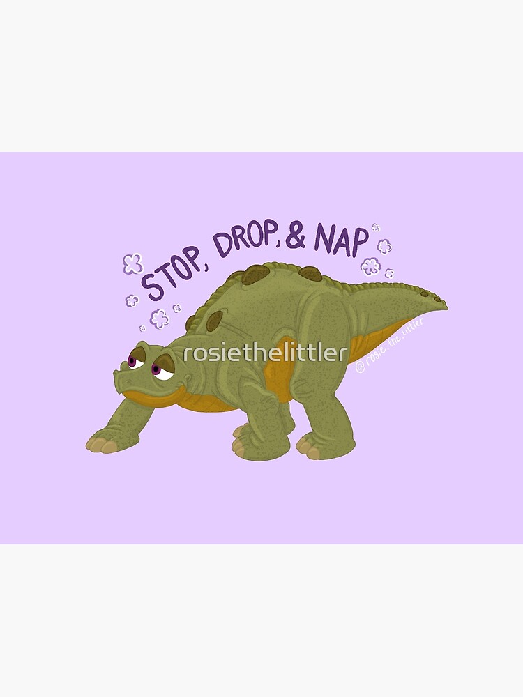 "Stop, Drop, & Nap" Poster for Sale by rosiethelittler | Redbubble