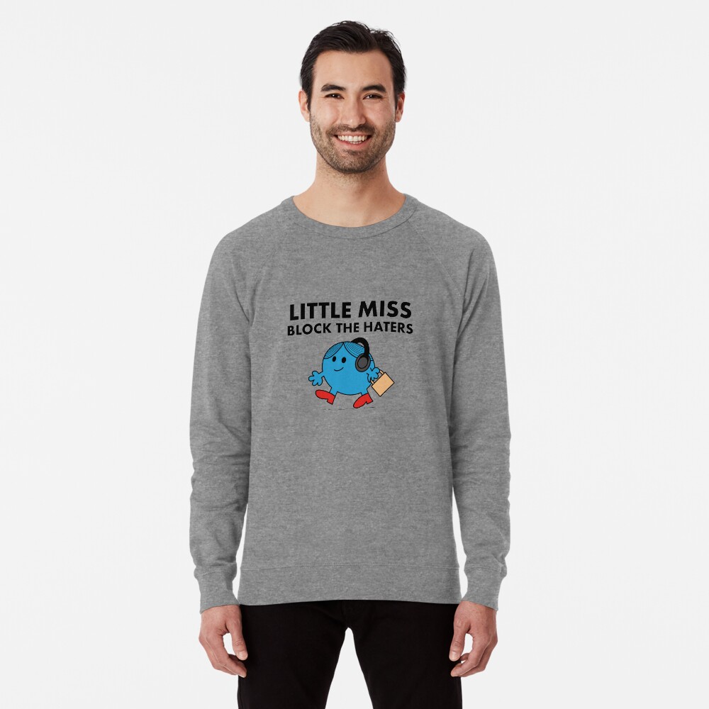 "little miss block the haters " Sticker for Sale by pnkrose | Redbubble