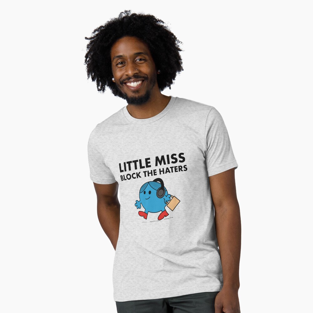 "little miss block the haters " Sticker for Sale by pnkrose | Redbubble