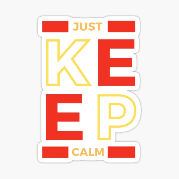 "Just keep" Sticker for Sale by Mahanuma22 | Redbubble