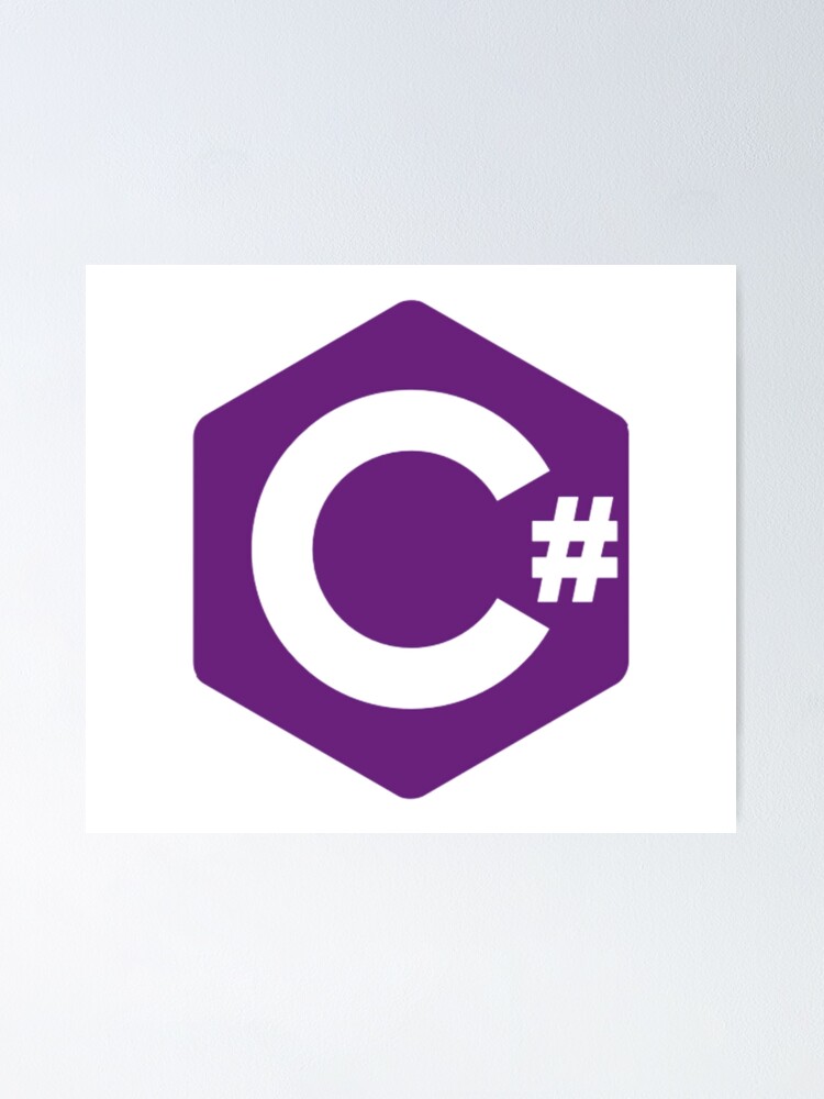 "c sharp" Poster for Sale by kreggnation | Redbubble