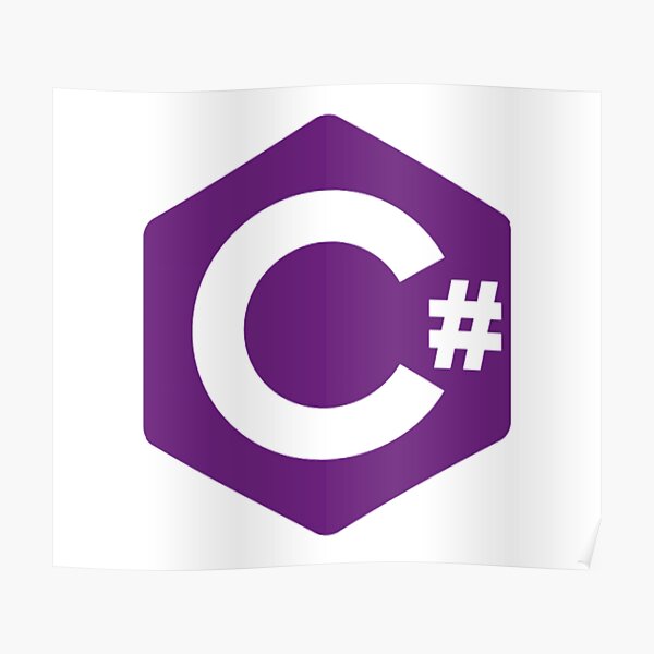 "c sharp" Poster for Sale by kreggnation | Redbubble