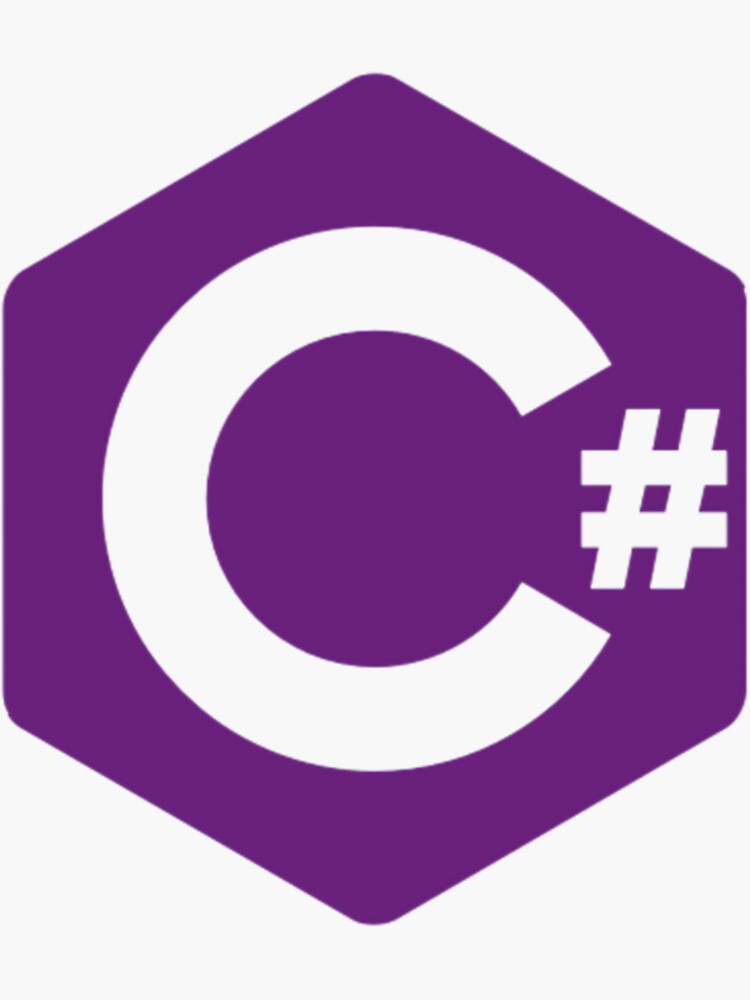 "c sharp" Sticker for Sale by kreggnation | Redbubble