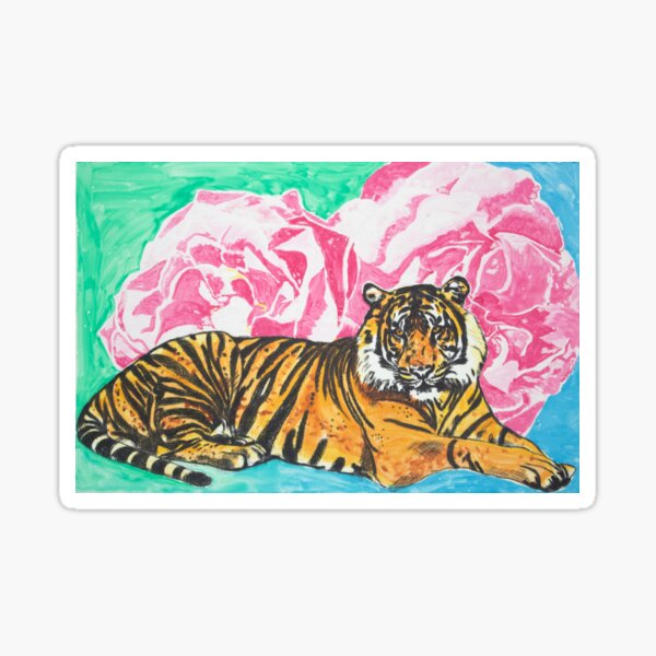 "King Tiger" Sticker for Sale by kfiorito | Redbubble