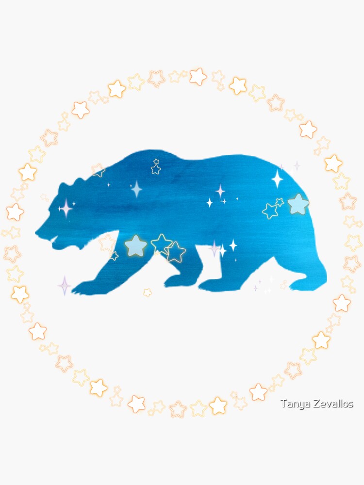 "Stars Bear" Sticker for Sale by tanyazevallos | Redbubble