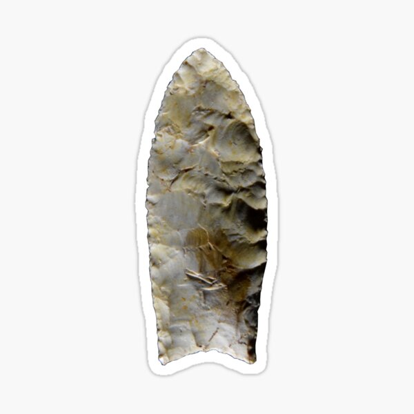 "Arrowhead - Clovis" Sticker for Sale by onlyaveragejoe | Redbubble