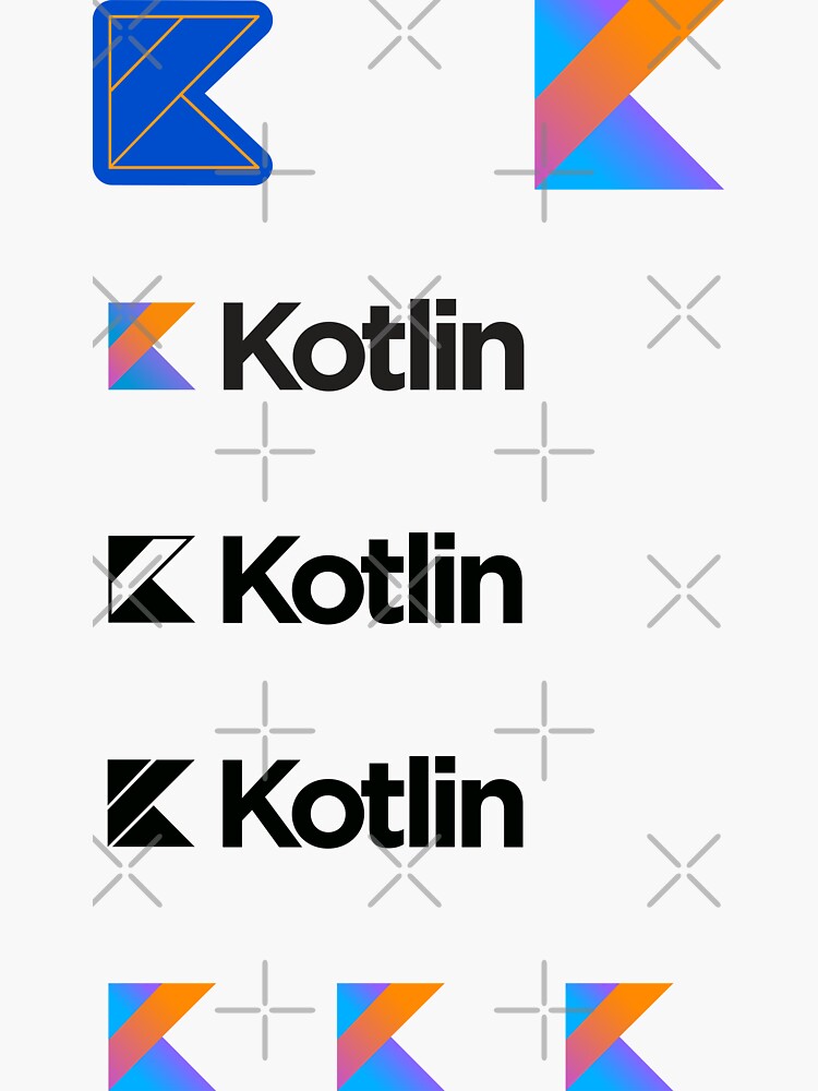 "Kotlin Sticker pack" Sticker for Sale by leesander | Redbubble