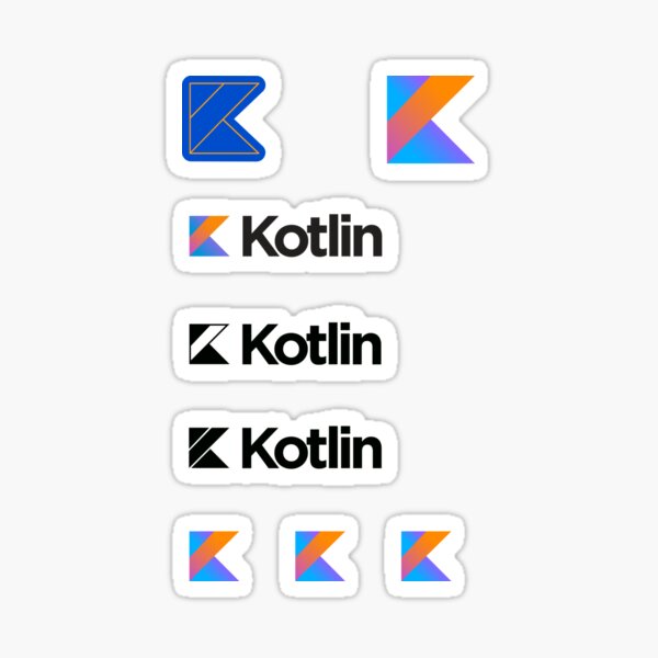 "Kotlin Sticker pack" Sticker for Sale by leesander | Redbubble