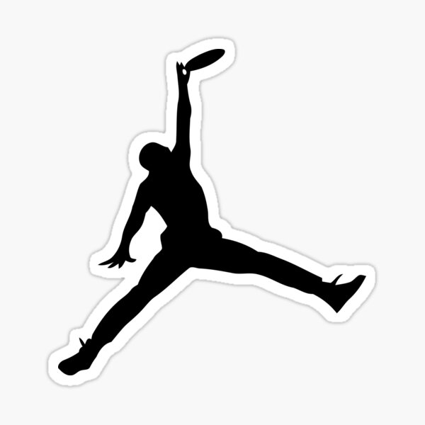"Ultimate frisbee jump" Sticker for Sale by looking4barrels | Redbubble