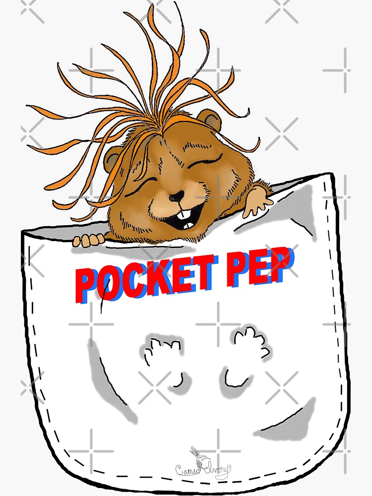 "Put a Little Pep in your pocket!" Sticker for Sale by cameoivory | Redbubble