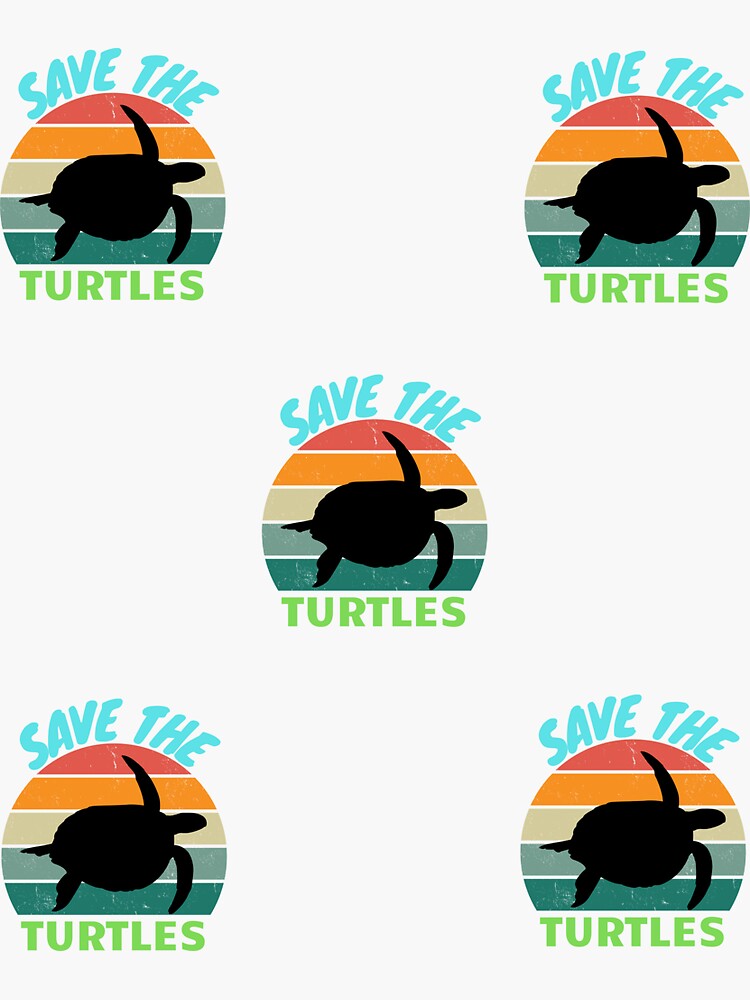 "Save the turtles" Sticker for Sale by Dailyanimal | Redbubble