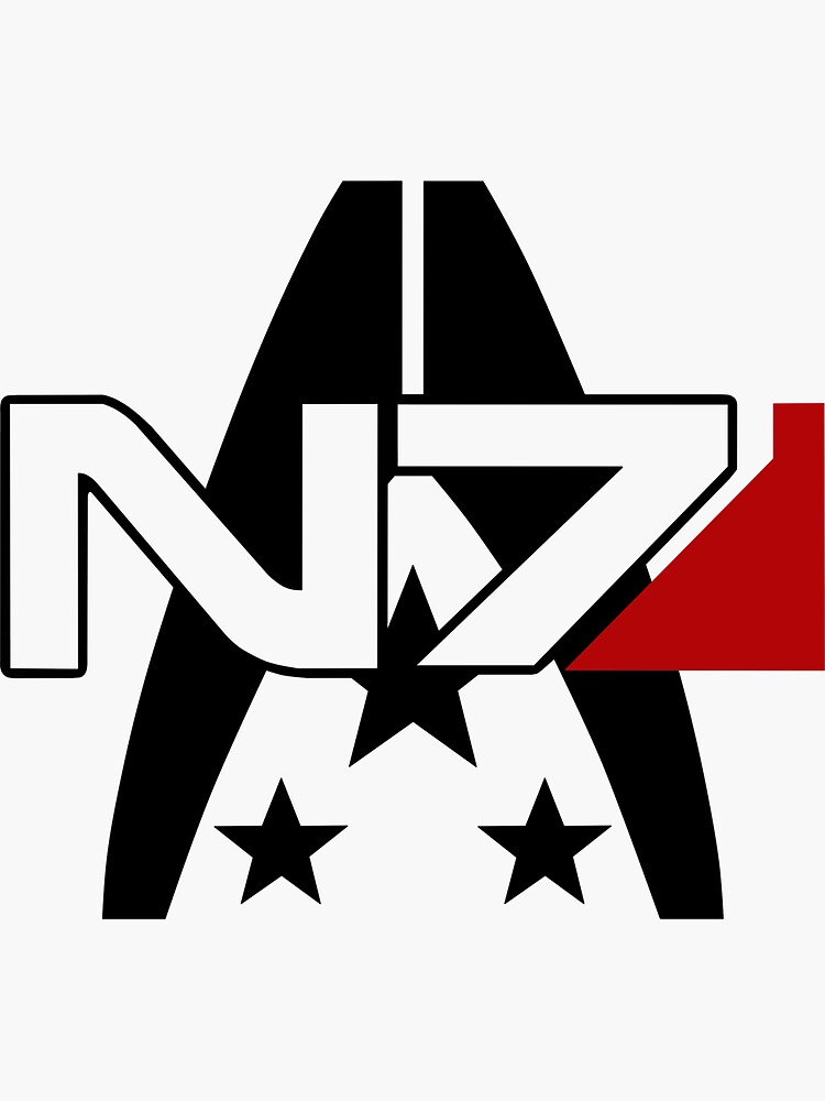 "Mass Effect N7 Alliance Sticker" Sticker for Sale by Prototypicality ...