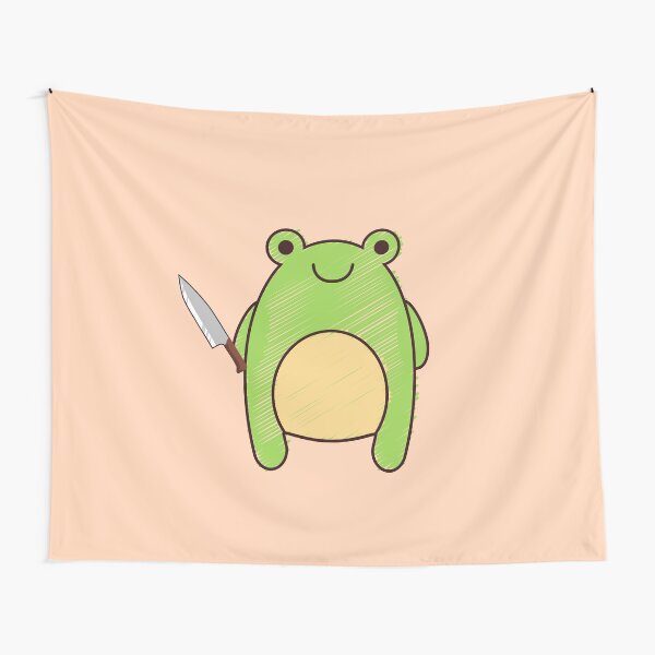 "Cute Cartoon Kawaii Frog holding knife | adorable knife animals ...