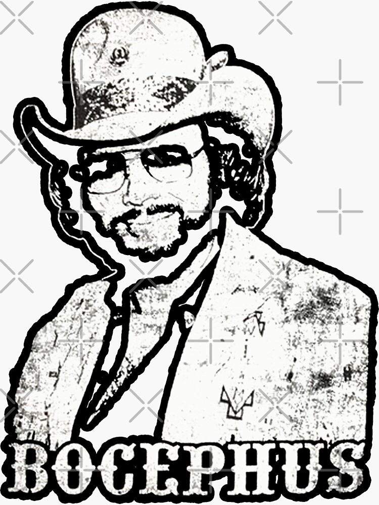 "Bocephus Hank Williams Jr" Sticker for Sale by ONPINI | Redbubble