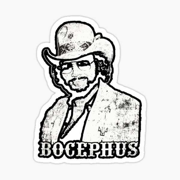"Bocephus Hank Williams Jr" Sticker for Sale by ONPINI | Redbubble