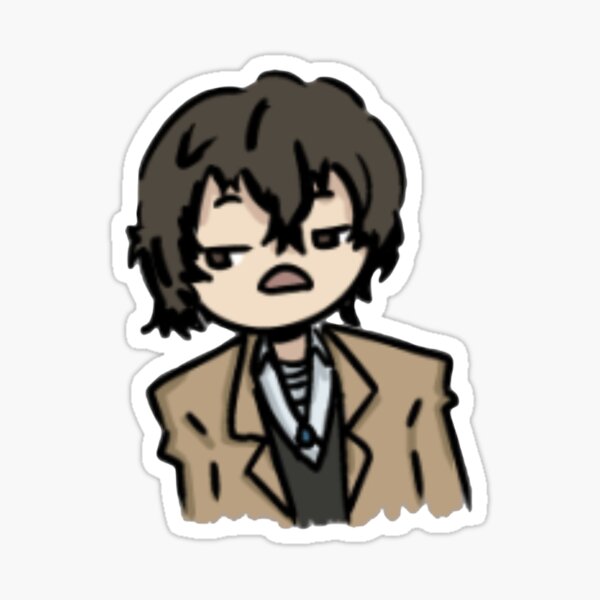 "Dazai Osamu" Sticker for Sale by Catmeriow | Redbubble