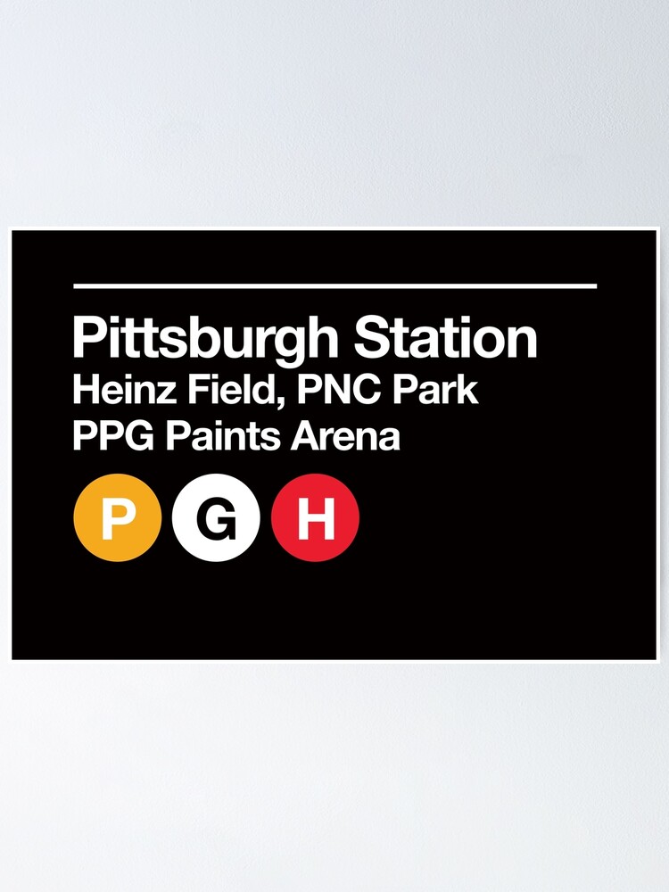 "Pittsburgh Pro Sports Venue Subway Sign" Poster by phoneticwear ...
