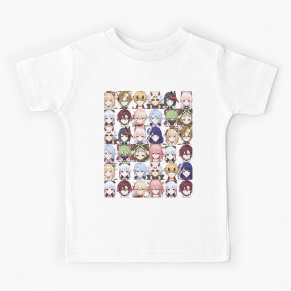 "Genshin Impact Inazuma All Characters Ultimate Collage Pattern" Kids T ...