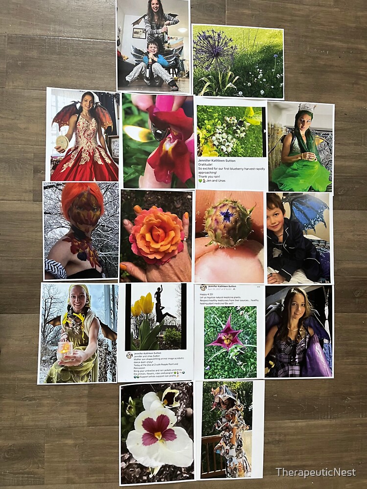 "Rainbow Flower Dragon Collage Photos" Sticker for Sale by ...