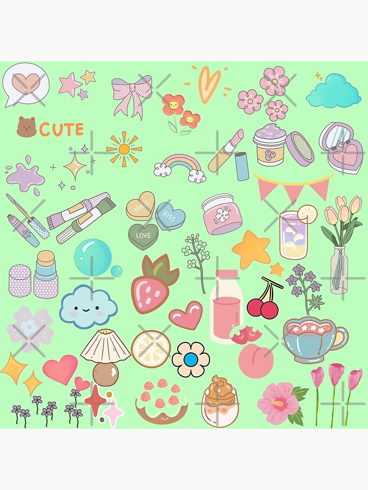"cute object doodles" Poster for Sale by amritv | Redbubble