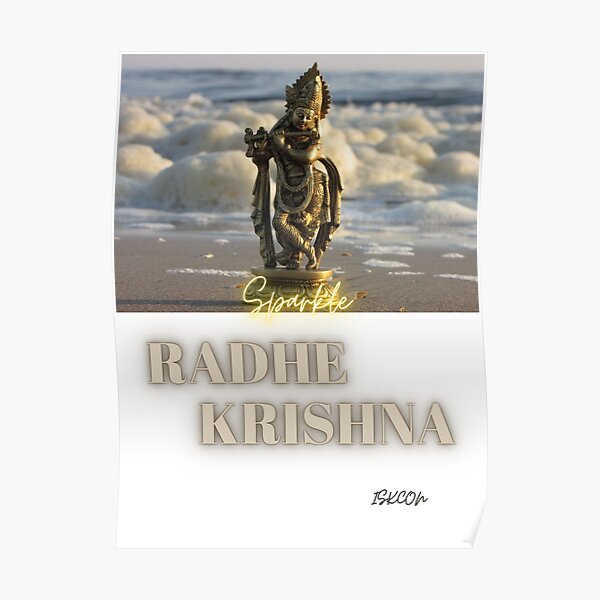 "ISKCON BHAKT THE HARE KRISHNA RADHE KRISHNA" Poster for Sale by ...