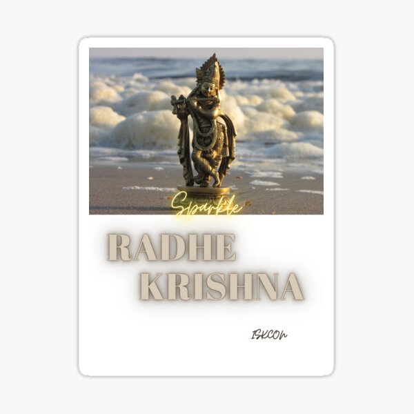 "ISKCON BHAKT THE HARE KRISHNA RADHE KRISHNA" Sticker for Sale by ...