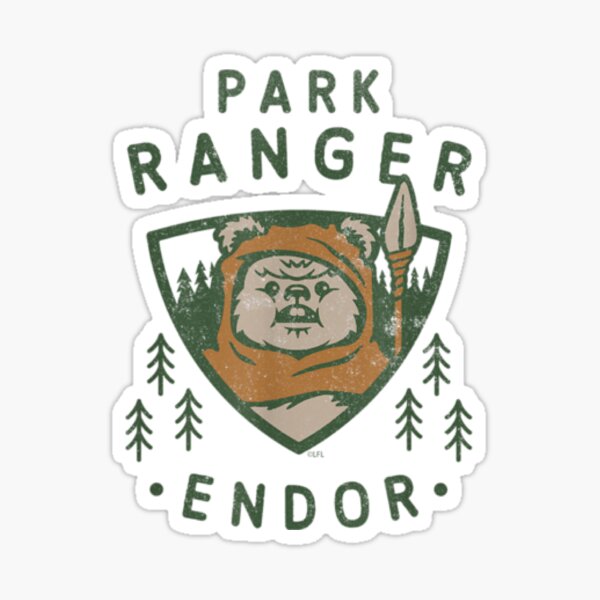 "Ewok Park Ranger Endor" Sticker for Sale by maisondart | Redbubble