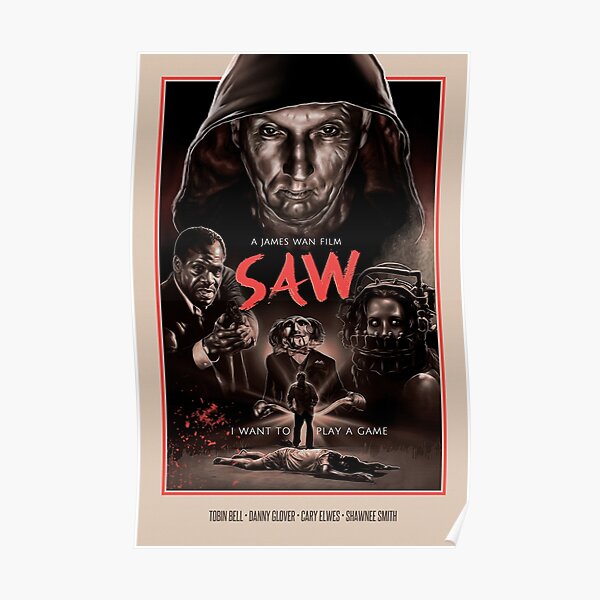 "Saw Retro Fan Made Poster Custom Made - Movie Poster - SAW" Poster for ...