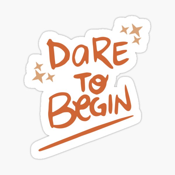 "Encouraging Sticker | Boho Sticker | Positive Affirmation | Dare to ...