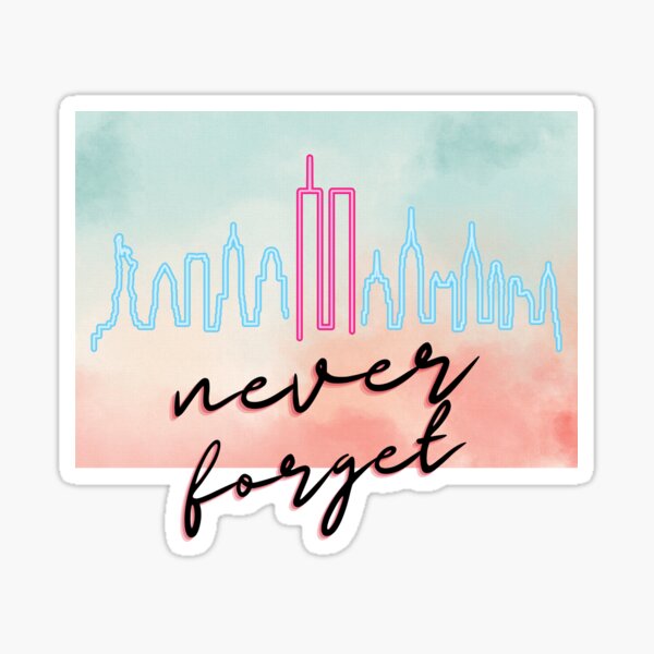 "twin towers (never forget)" Sticker for Sale by Soofingscapes | Redbubble