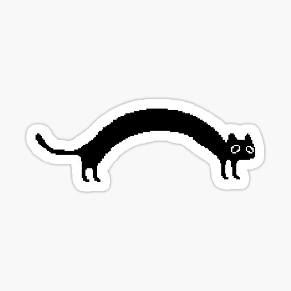 "long cat" Sticker for Sale by ceib | Redbubble