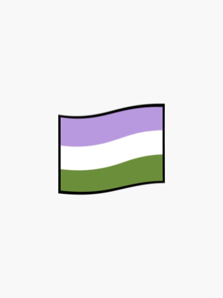 "Genderqueer Pride Flag" Sticker for Sale by Lucindas-Art07 | Redbubble