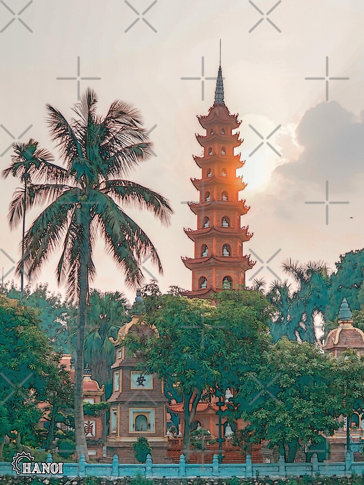 "Hanoi Vietnam City" Sticker for Sale by PostersStickers | Redbubble