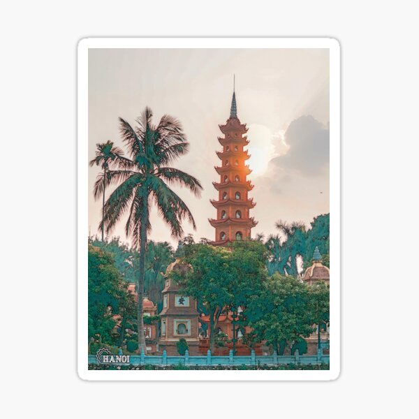 "Hanoi Vietnam City" Sticker for Sale by PostersStickers | Redbubble