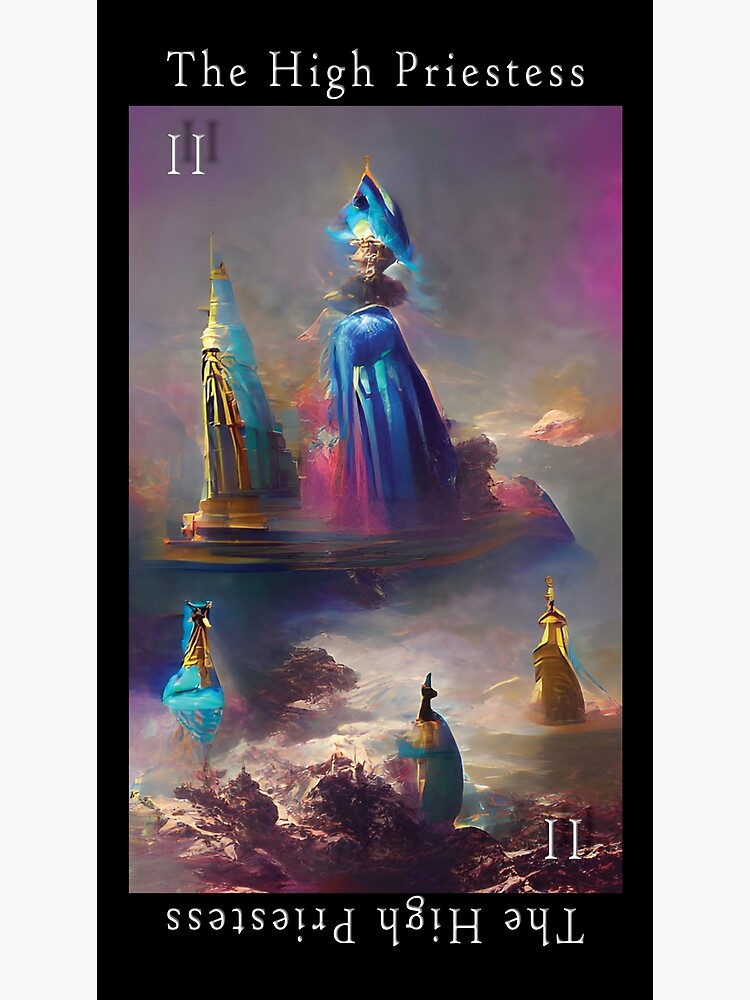 "Tarot Card - The High Priestess" Poster for Sale by kathypegel | Redbubble