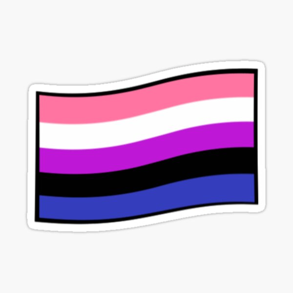 "Genderfluid pride flag" Sticker for Sale by Lucindas-Art07 | Redbubble
