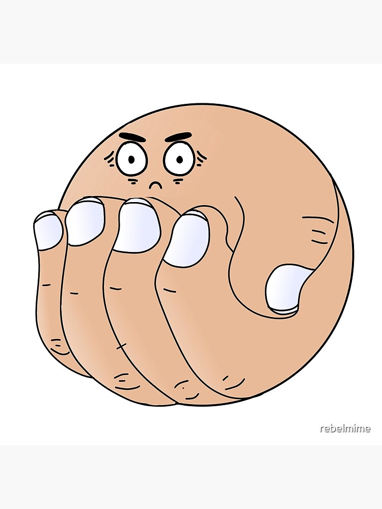 "Angry Hand!" Poster for Sale by rebelmime | Redbubble