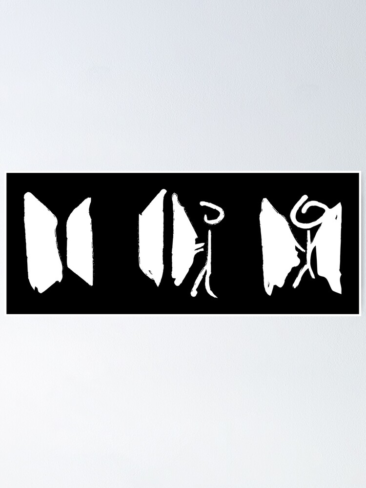 "Proof of inspiration BTS Jin logo" Poster for Sale by onastarrynight ...