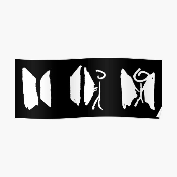 "Proof of inspiration BTS Jin logo" Poster for Sale by onastarrynight ...