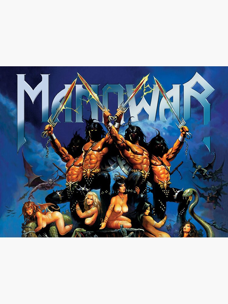 "Manowar Poster Art" Sticker for Sale by albie80 | Redbubble