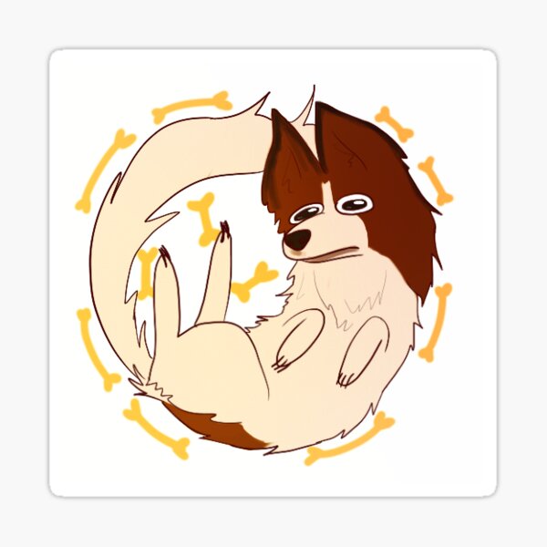 "Cute Confused Dog" Sticker for Sale by Twistys-Reef | Redbubble